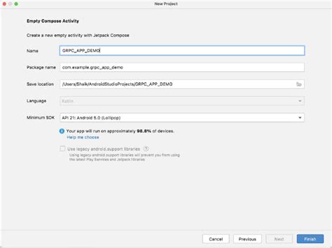 Подключение приложений android к серверу с помощью grpc telegraph