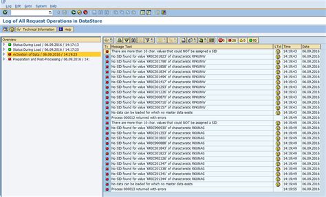 Activation Of Data In Dso No Sid Found Error Sap Community