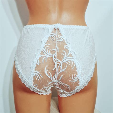 White Panties High Waist Lingerieplus Size Pantieshandmade Panties