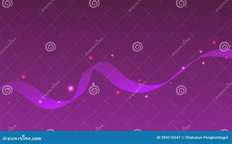 Abstract Purple Waveform Ribbon And Glitter On Background Stock Vector Illustration Of Wave