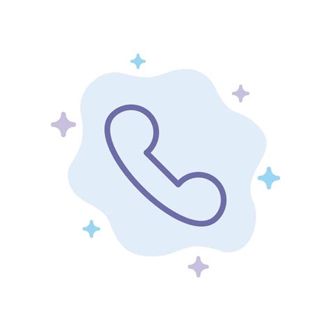 Call Incoming Telephone Blue Icon On Abstract Cloud Background 13298879