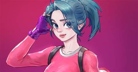 Wallpaper Fortnite Girl Pink Mf