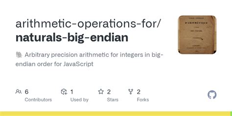 Github Arithmetic Operations Fornaturals Big Endian Elephant