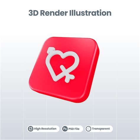 Premium Psd 3d Render Valentine With Chat Icon For Ui Ux Web Mobile App Social Media Promotion