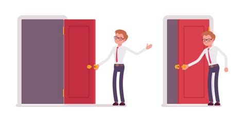 4 900 Closed Door Cartoon Stock Illustrations Royalty Free Vector