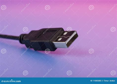 USB Cord Macro Stock Image Image Of Business High Dialog 11085085