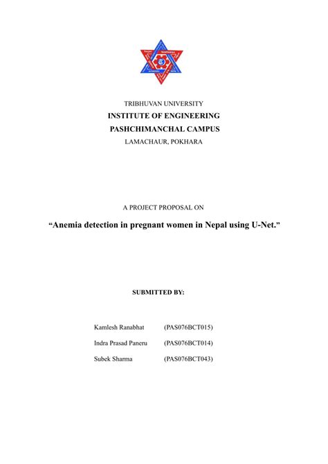 Pdf Anemia Detection In Pregnant Women In Nepal Using Deep Learning