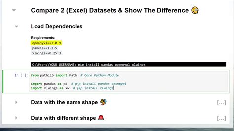 Easily Compare Two Excel Sheets With Python Find Differences