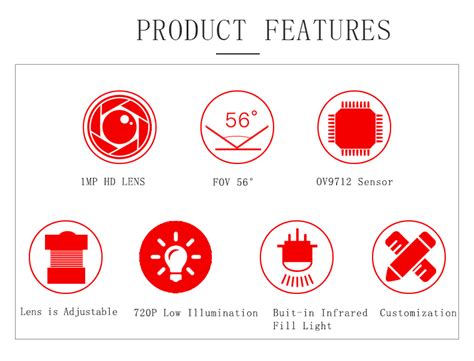 1mp 720p Cmos Ov9712 Sensor Mini Hd Usb Camera Lens Module With Led Light Hsell Security