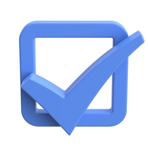 Premium Photo 3d Checkbox Check Mark 3d Illustration