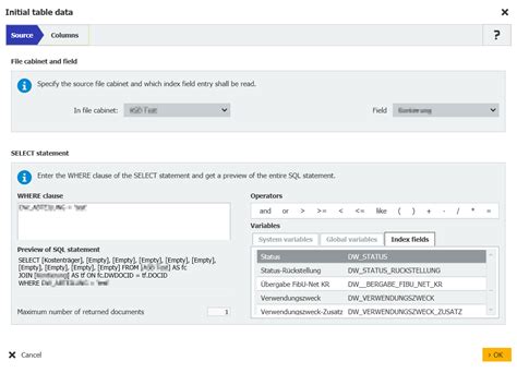 How To Assign Data To A Table Column Using A Workflow · Docuware