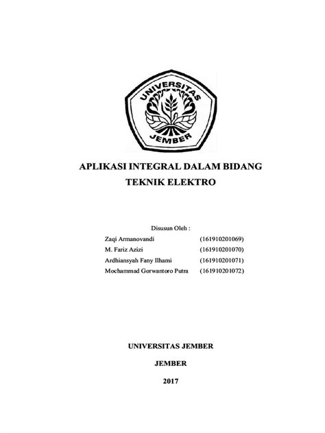 Pdf Aplikasi Integral Dalam Bidang Teknik Elektro Compress Pdf