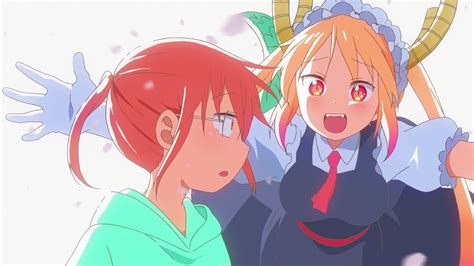 Miss Kobayashis Dragon Maid Vibrant Tohru And Kobayashi Hd Anime Wallpaper 1920x1080