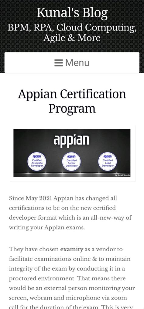 Appian Certification Developer Blog Kunal Sharda 14 Comments