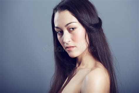 A Brunette Who Knows What She Wants Portrait Of A Beautiful Brunette Stock Photo Image Of