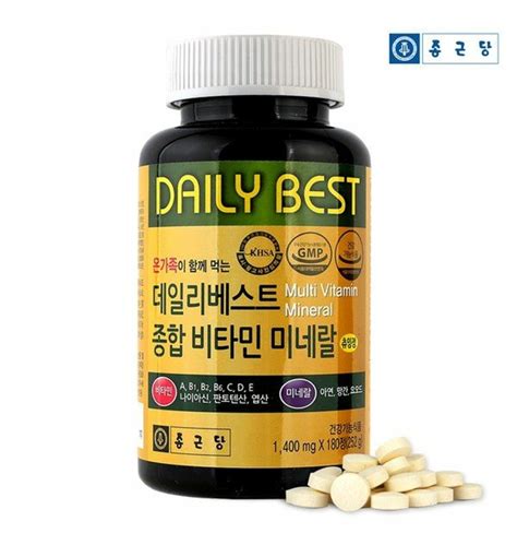 종근당 종근당 종합 멀티 비타민 영양제 6개월분 티몬