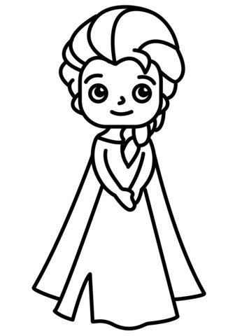 How To Draw Elsa Frozen Chibi Chibi Coloring Pages Disney Coloring My Xxx Hot Girl