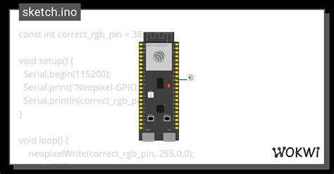 Neopixelwrite Esp32 S3 Wokwi Esp32 Stm32 Arduino Simulator