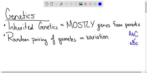 Solved Inherited Genetic Variations Are Caused By Genetics Only They