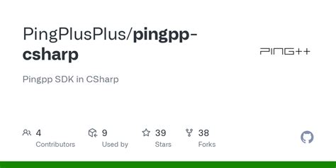 Github Pingplusplus Pingpp Csharp Pingpp Sdk In Csharp