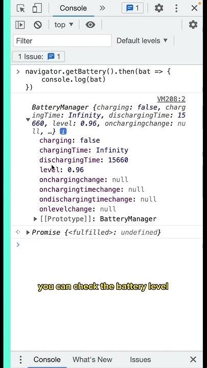 Battery Api In Javascript Webdevelopment Programming Javascript