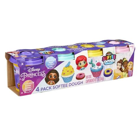 Disney Princess Scented Glitter Softee Dough 3 Oz 4 Count