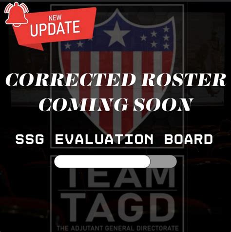 Ssg Evaluation Board Announcement R Army