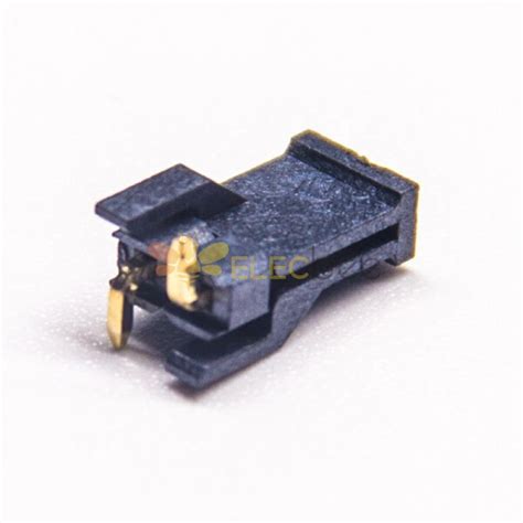 Elecbee 50pcs 2 54mm Pin Header Smt Single Row Straight 2 5mm Plastic Height