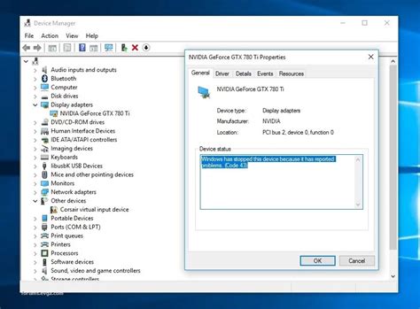 Best Fix Graphics Device Driver Error Code 43 Nvidia 2020 21