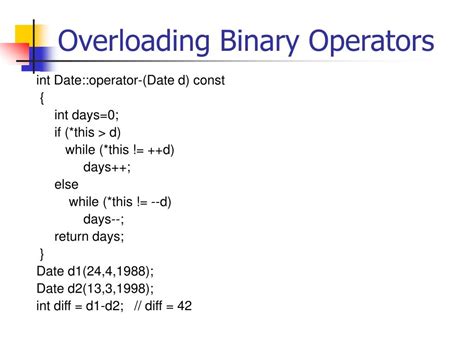 Ppt Overloading Operators Powerpoint Presentation Free Download Id6006375