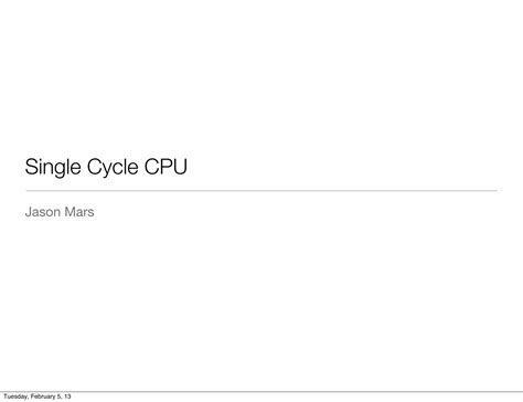 pdf single cycle cpu computer science and engineering · pdf fileprocessor datapath and
