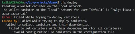 Ipc Error No Canisters In The Configuration File Dfinity Motoko
