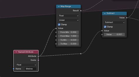 simulation nodes not updating the value of named attributes blender