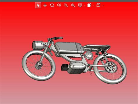 复古摩托美式哈雷太子狒狒机车 Step 模型图纸下载 懒石网