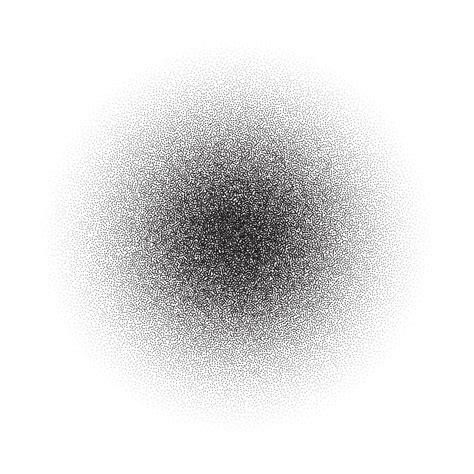 Premium Vector Grain Circle Gradient Stippled Round Shape Radial Stochastic Dotwork Texture