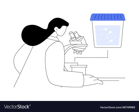 Semen Analysis Abstract Concept Royalty Free Vector Image