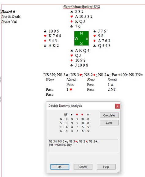 Double Dummy Analysis Bbo Discussion Forums