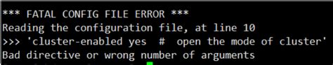Solved Fatal Config File Error Bad Directive Or Wrong Number Of Arguments Programmerah