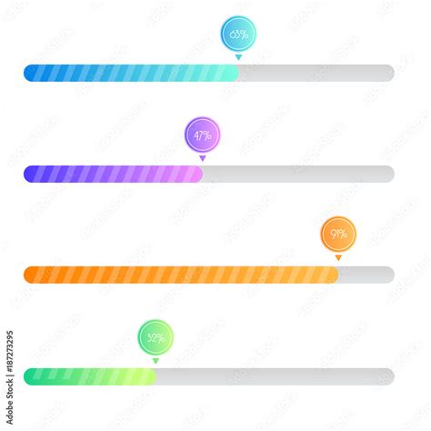 Gradient Preloader Loading Bar For Web Interfaces Template Stock