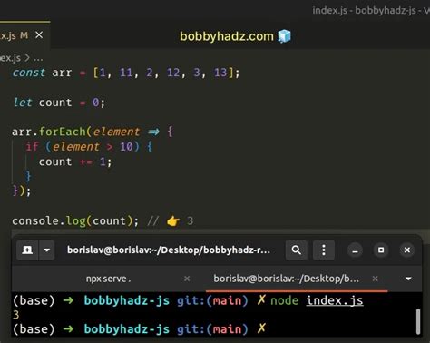 Count Elements In An Array That Match A Condition Using Js Bobbyhadz