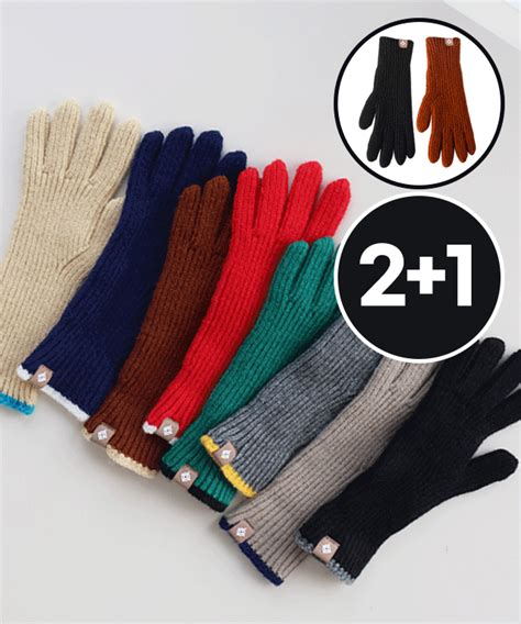 당일 이벤트중 투톤 남녀공용 WOOL 손가락 핑거홀 장갑 스마트폰 터치 커플 니트 롱장갑 에이블리