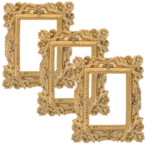 Topbathy Mini Ornament Frames 3 Pack Resin Photo Frame Ornaments