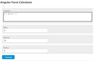 Angular Force Calculator Calculator Academy
