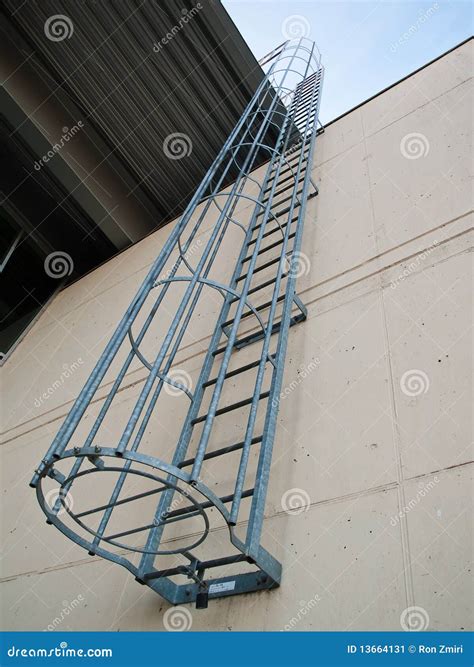 Fire Emergency Escape Ladder Stock Image Image Of Apartment Design