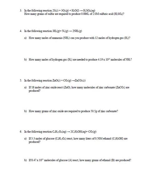 Stoichiometry Practice Problem Set For Chemistry Amped Up Learning