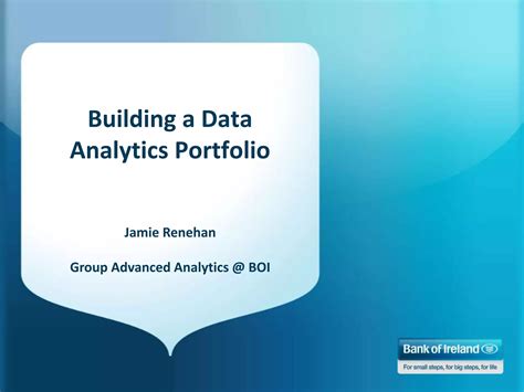 Building A Data Analytics Portfolio Pptx