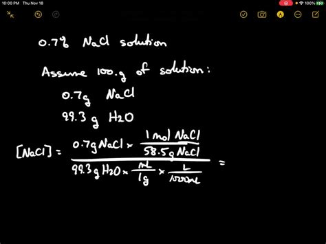 Solved A Suppose We Put Some One Celled Microorganisms In Various Aqueous Nacl Solutions We