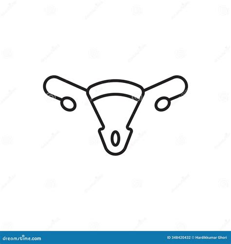Uterus Icon Vector From Pregnancy Collection Thin Line Uterus Outline Icon Vector Illustration
