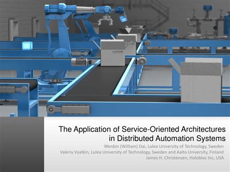 Pdf The Application Of Service Oriented Architectures In Distributed