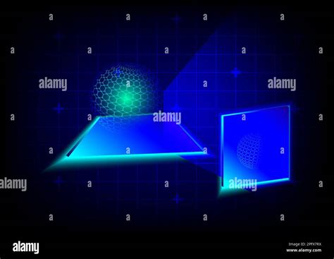 Global Digital Networking Communication Futuristic Technology Microchip